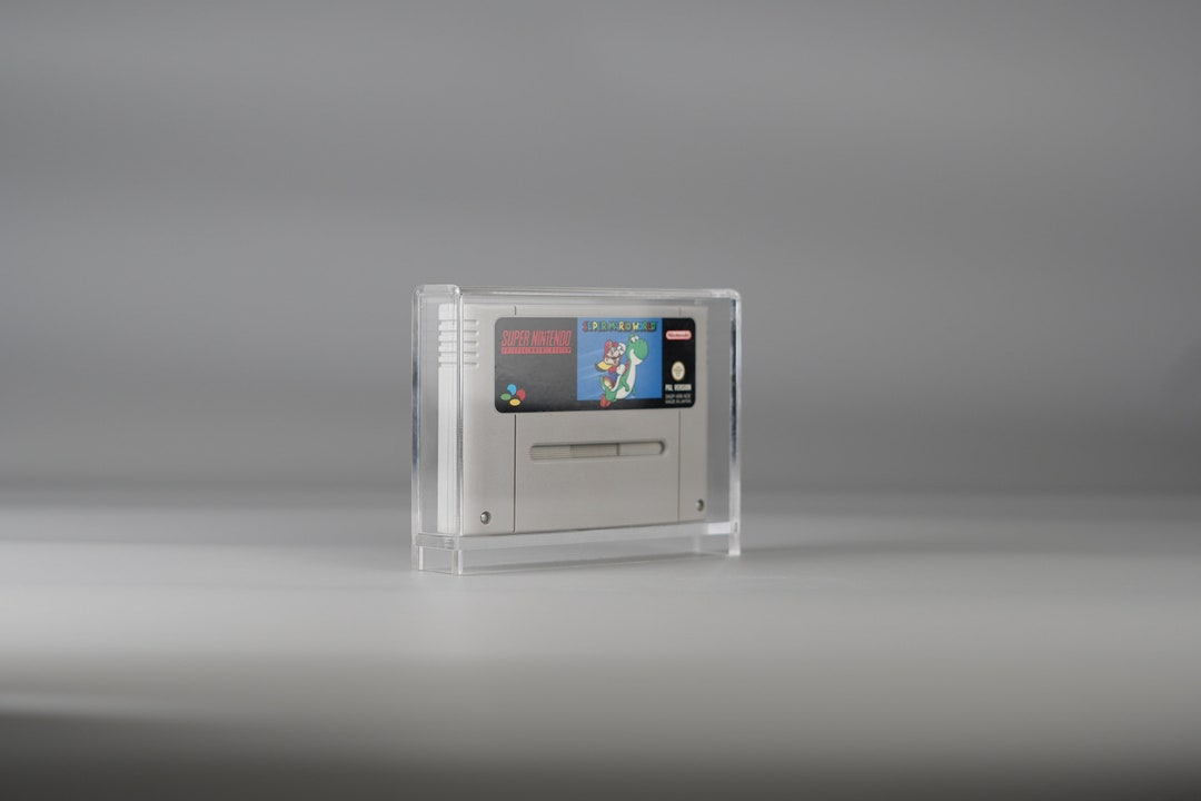 Acrylic Display Case Box for Super Nintendo SNES Game Module Cartridge ...