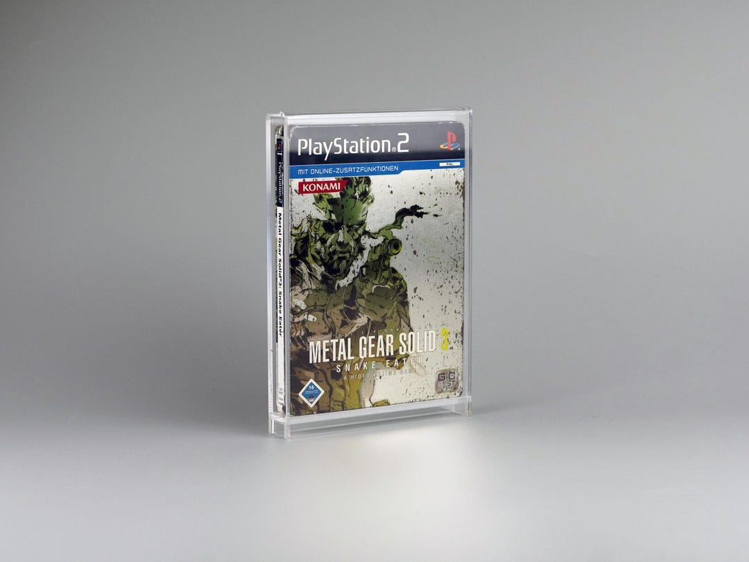 Acrylic Display Case Box for Sony Playstation PS2 Game Box With Uv ...