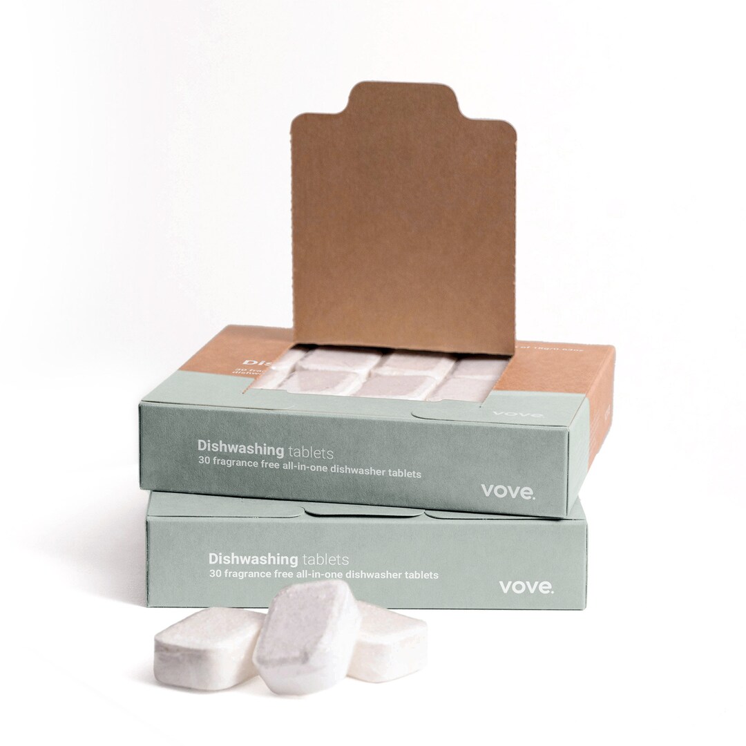 Vove, Eco-friendly Dishwasher Tablets, 30 Tablets, All-in-one Formula ...