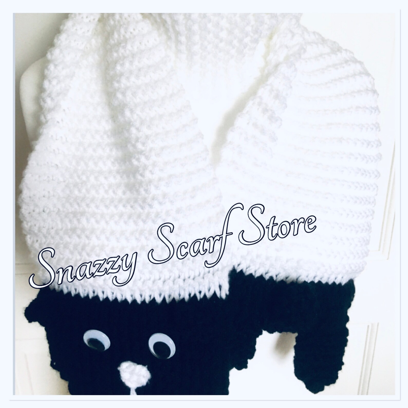 Hand Knitted Sheila the Sheep Scarf - Etsy