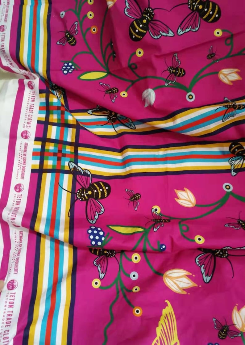 Cotton Fabric Designed by Kiowa Dougherty & Lauren Good Day for Teton ...