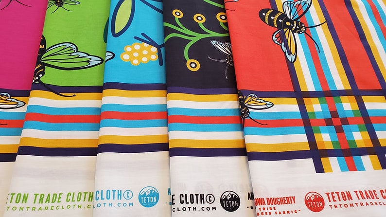 Cotton Fabric Designed by Kiowa Dougherty & Lauren Good Day for Teton ...