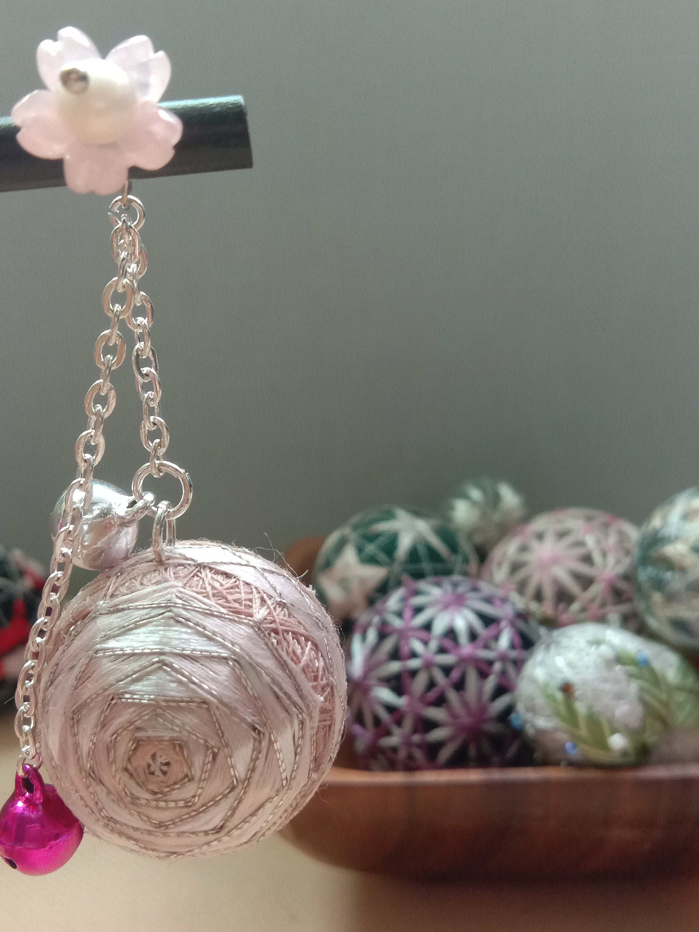 Embroidery Temari Accessories(keychain&hairpin) - Etsy