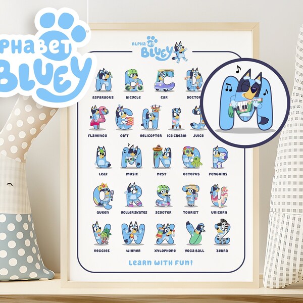 Bluey Poster Gift - Etsy Canada