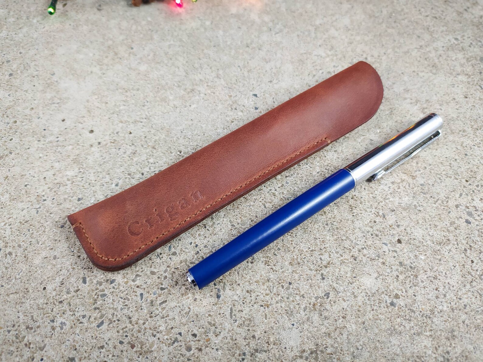 Pen Case Pencil Case Pen Holder Leather Pen Case Leather Pen Holder ...