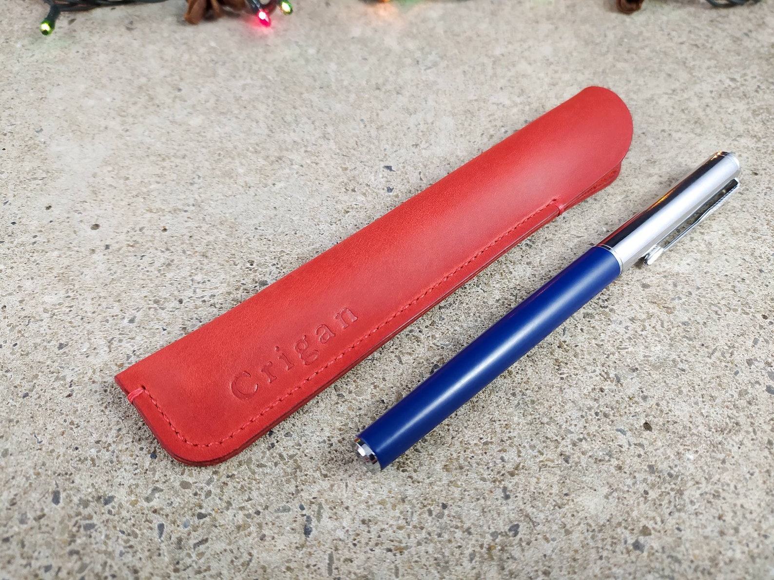 Pen Case Pencil Case Pen Holder Leather Pen Case Leather Pen Holder ...