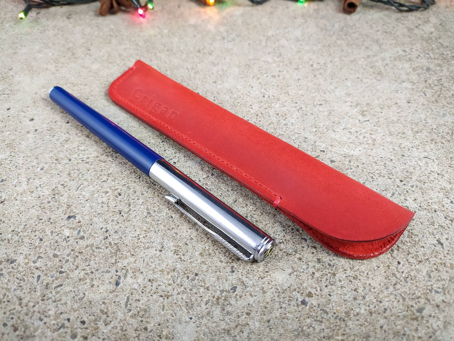 Pen Case Pencil Case Pen Holder Leather Pen Case Leather Pen Holder ...