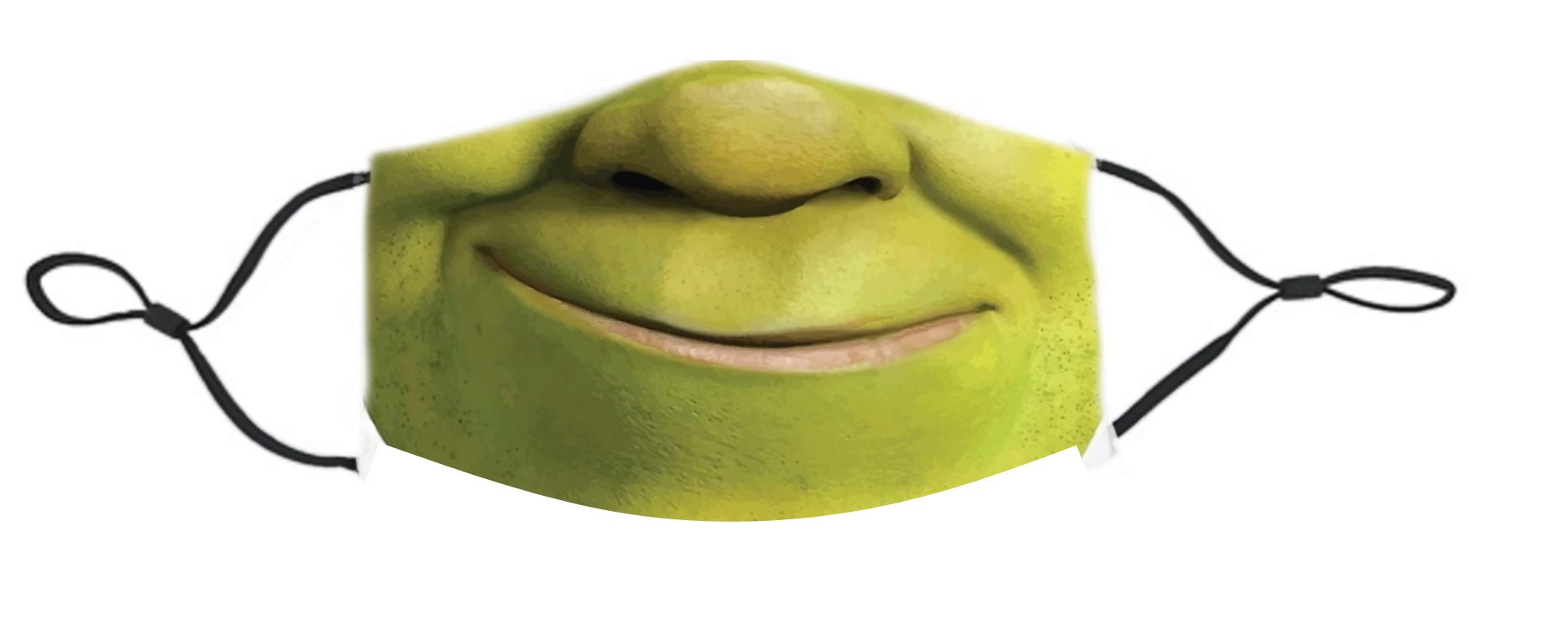 Shrek Face Mask Cotton Washable Double Layered Face Mask | Etsy
