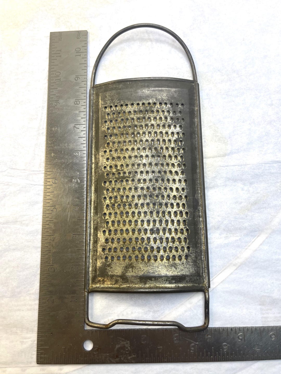 Vintage 1950's Curved Food Grater/shredder/zester With Handles 10.5 ...