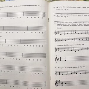 Piano Theory Level One Programmed Text First Edition 1967 Mary ...