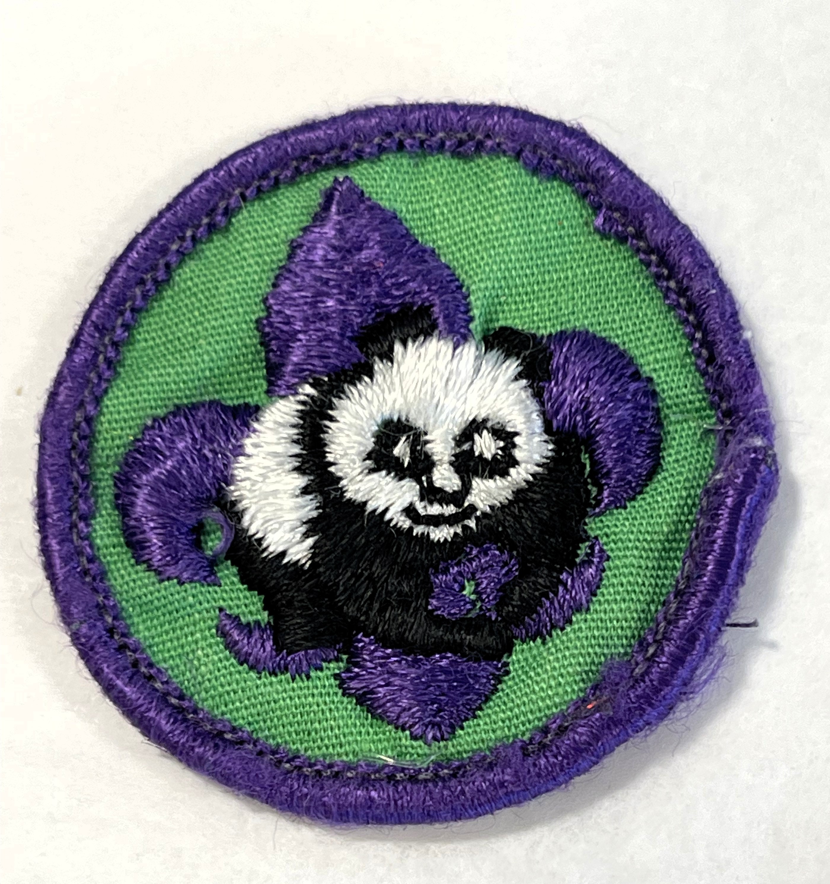 BSA World Conservation Round Patch Panda Bear Green Purple - Etsy