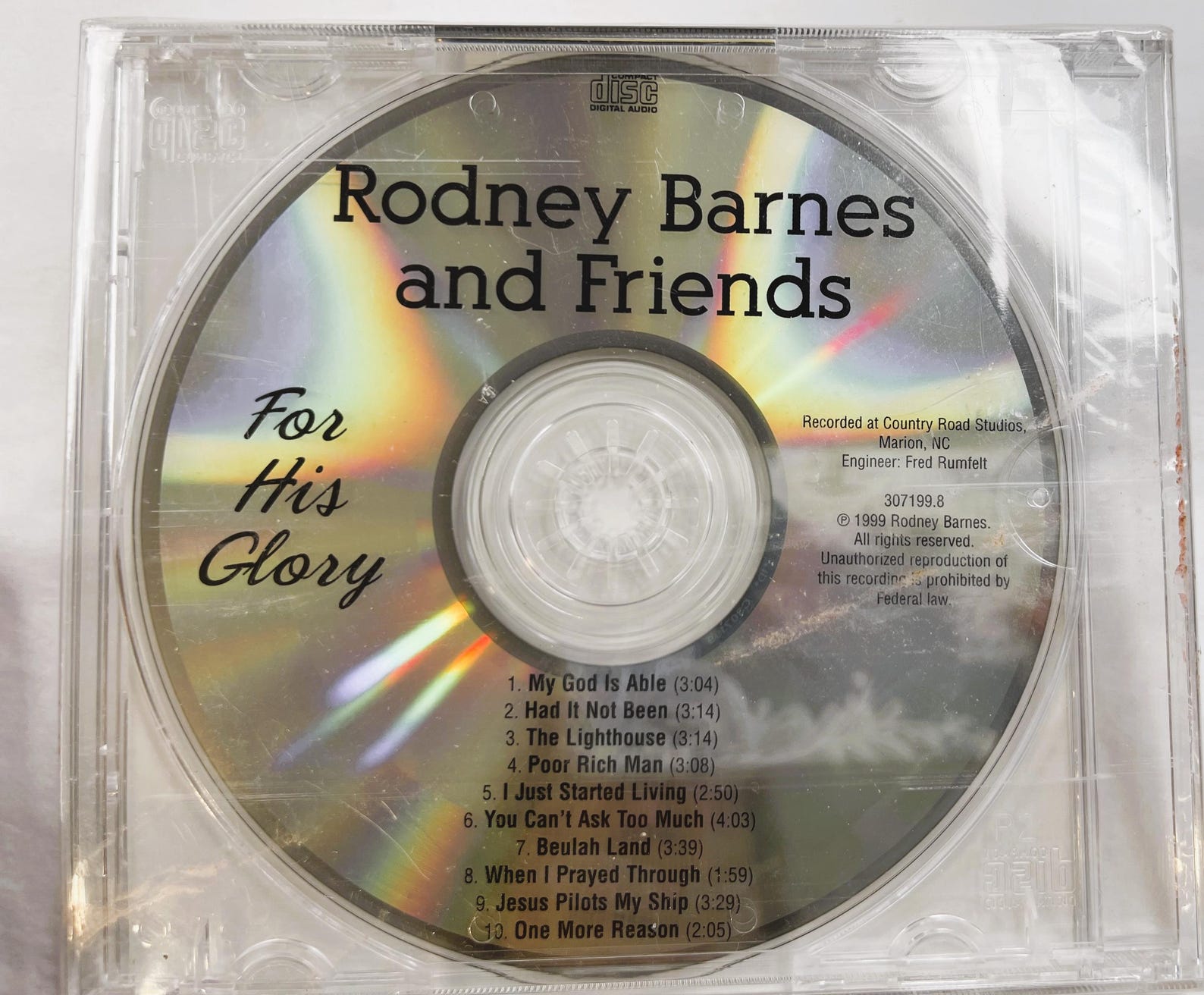 Rodney Barnes and Friends for His Glory Sealed CD 1999 My God is Able ...