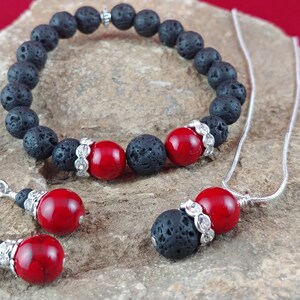 Volcano Fire Set - A Set of Volcano Jewelry || Necklace - Bracelet and ...