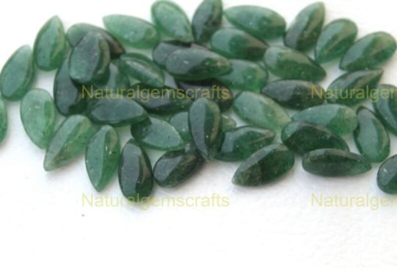 Natural Green Strawberry Gemstone 10 Pieces Pear Shape - Etsy