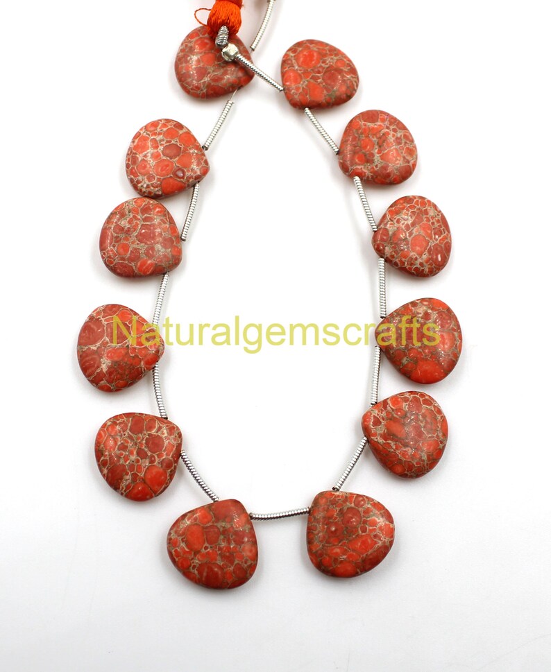 Orange Howlite Turquoise Gemstone 10 Pieces Top Drilled - Etsy