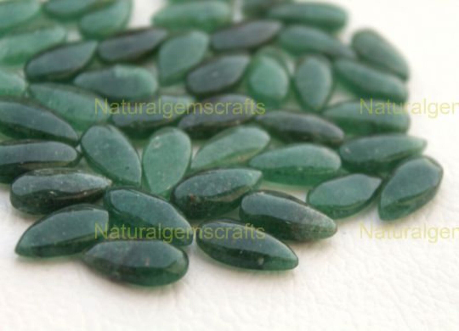 Natural Green Strawberry Gemstone 10 Pieces Pear Shape - Etsy