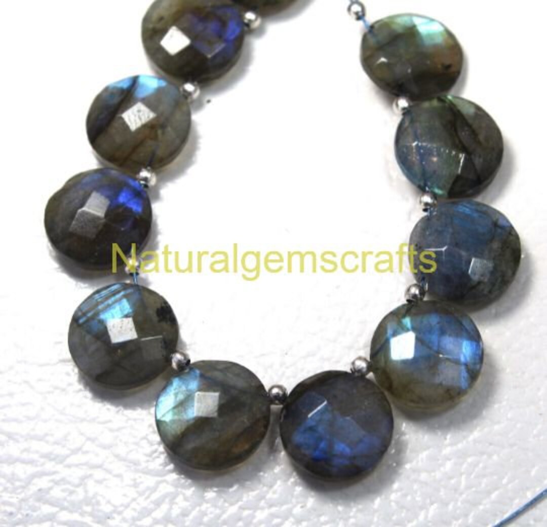 Natural Labradorite Gemstone Round Shape Jewelry 10 Pieces - Etsy