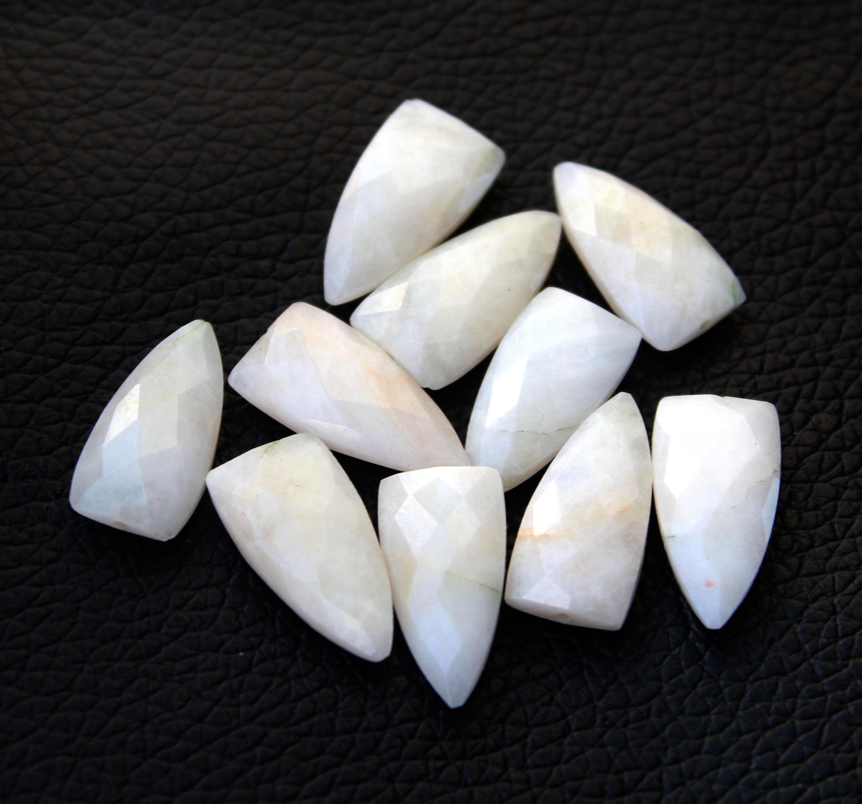 10 Pieces Natural White Agate Gemstone Arrow Hit Shape | Etsy