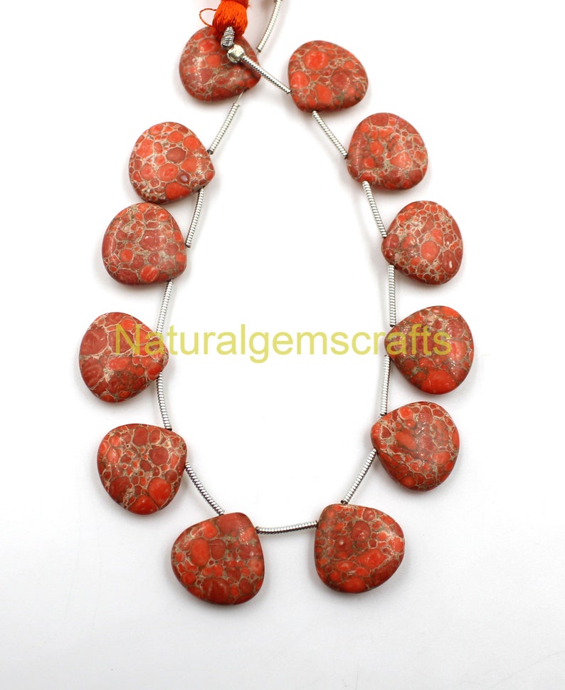 Orange Howlite Turquoise Gemstone 10 Pieces Top Drilled - Etsy