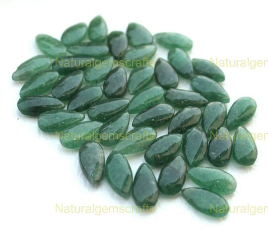 Natural Green Strawberry Gemstone 10 Pieces Pear Shape - Etsy