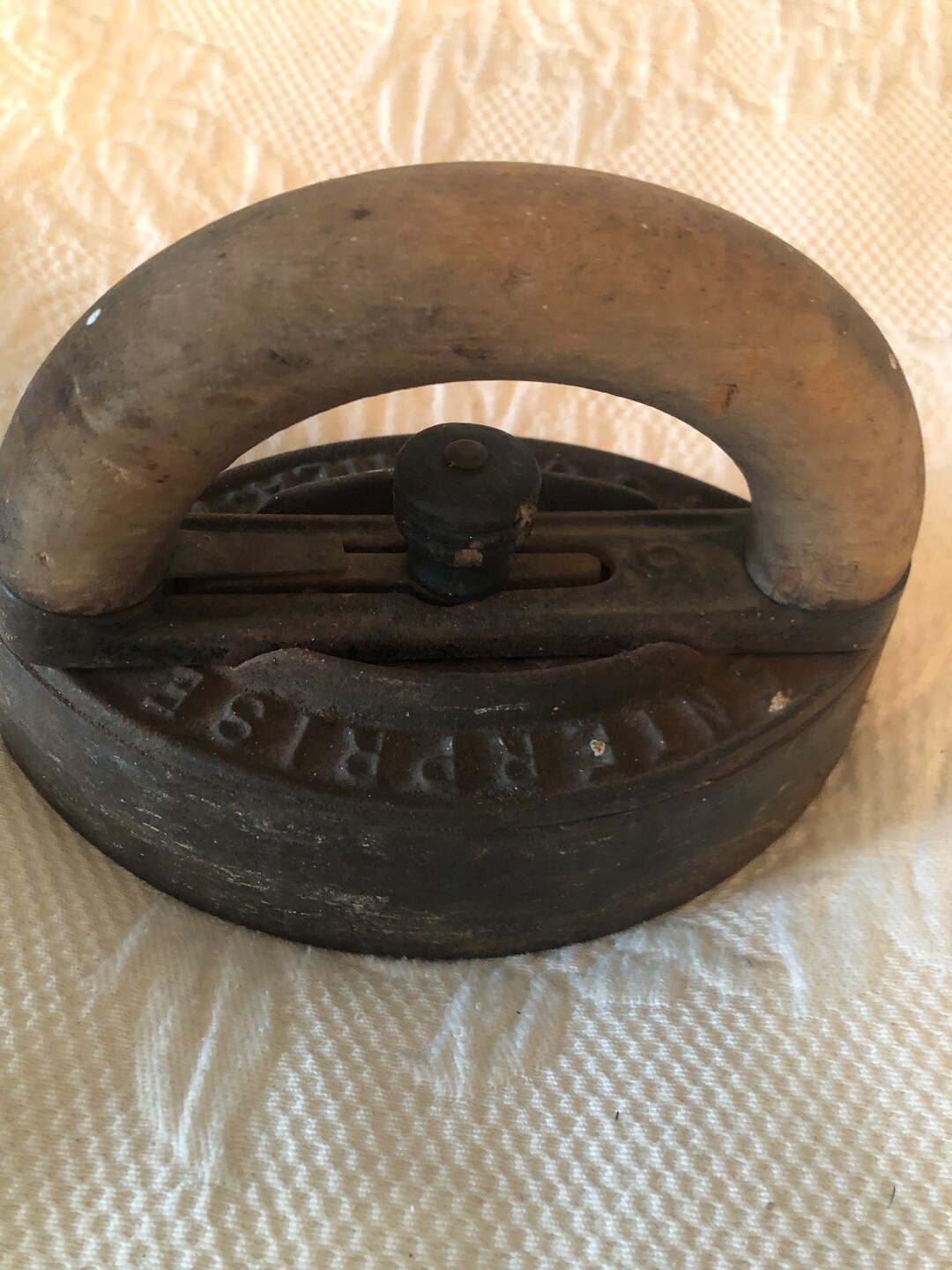 Antique sad Iron With Removable Wooden Handle - Etsy