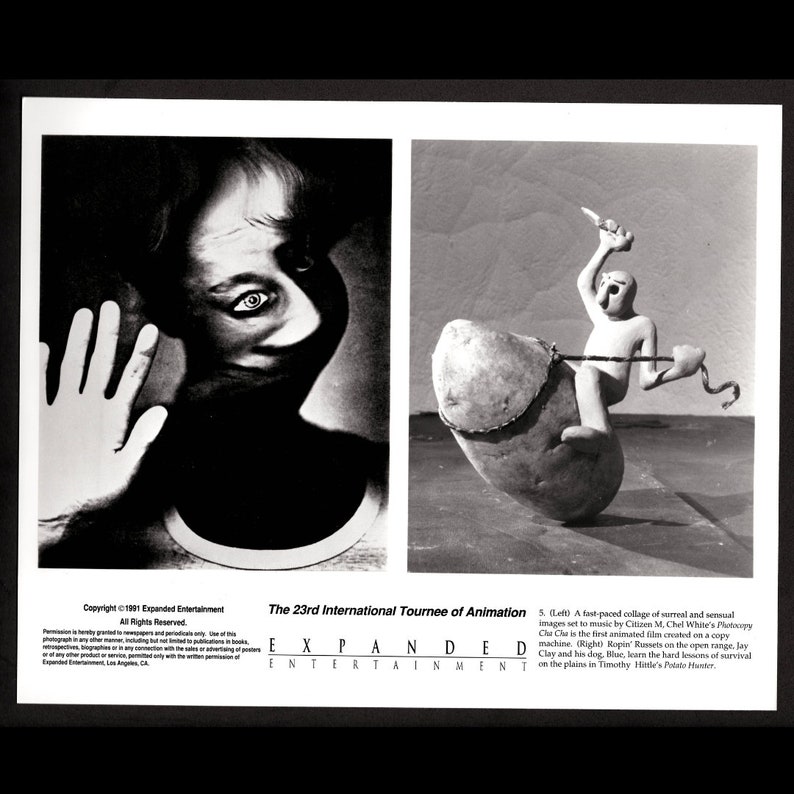 Movie Studio Press Photo of Two Animated Film Scenes From the 23rd ...
