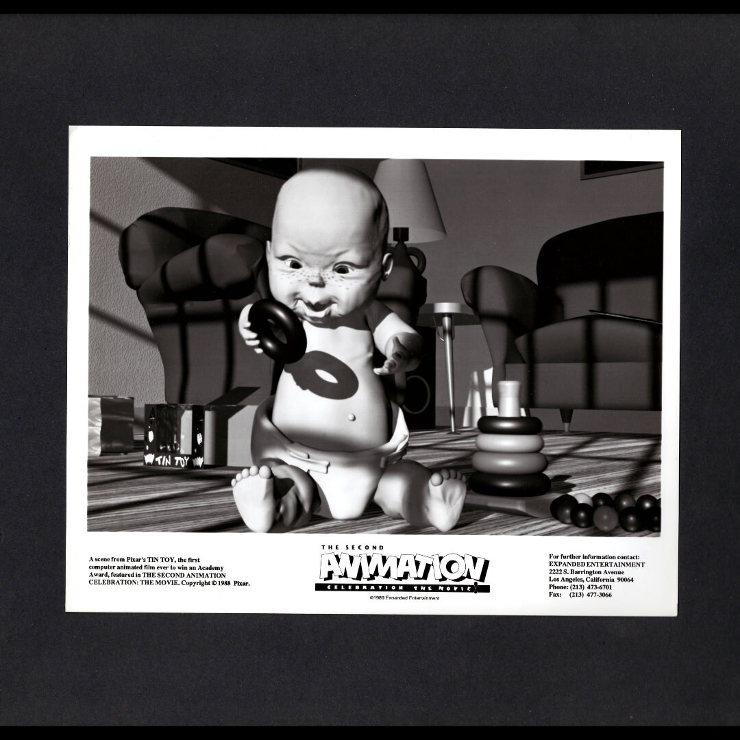 Movie Studio Press Photo of a Scene From Pixar’s Tin Toy, Winner of the ...
