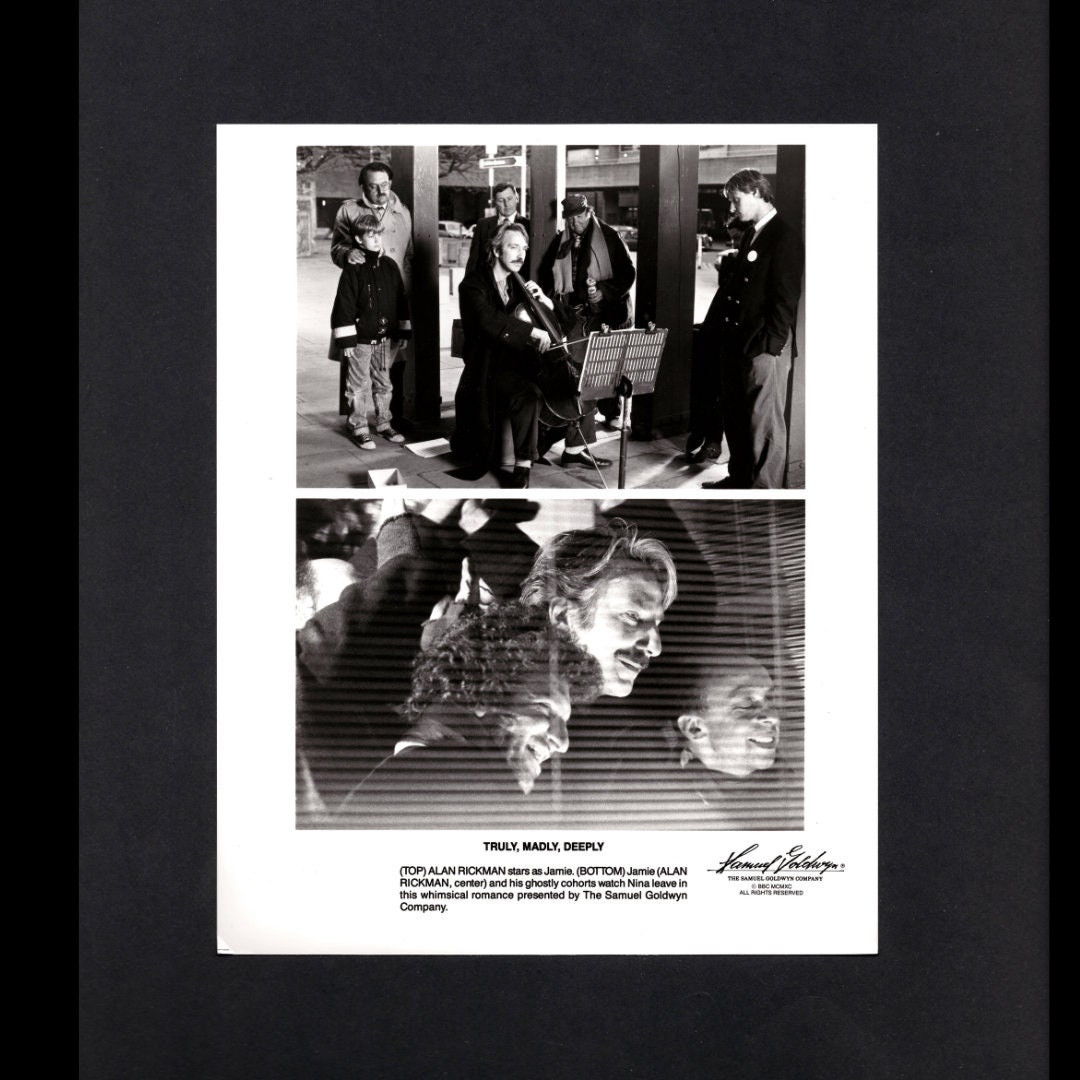 Samuel Goldwyn Movie Studio Press Photo of Alan Rickman in Movie Truly ...