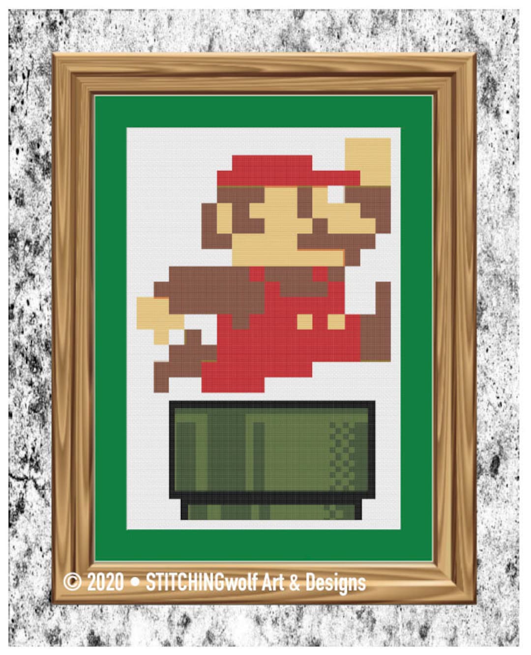 Retro Mario Coming Out of Pipe - Etsy