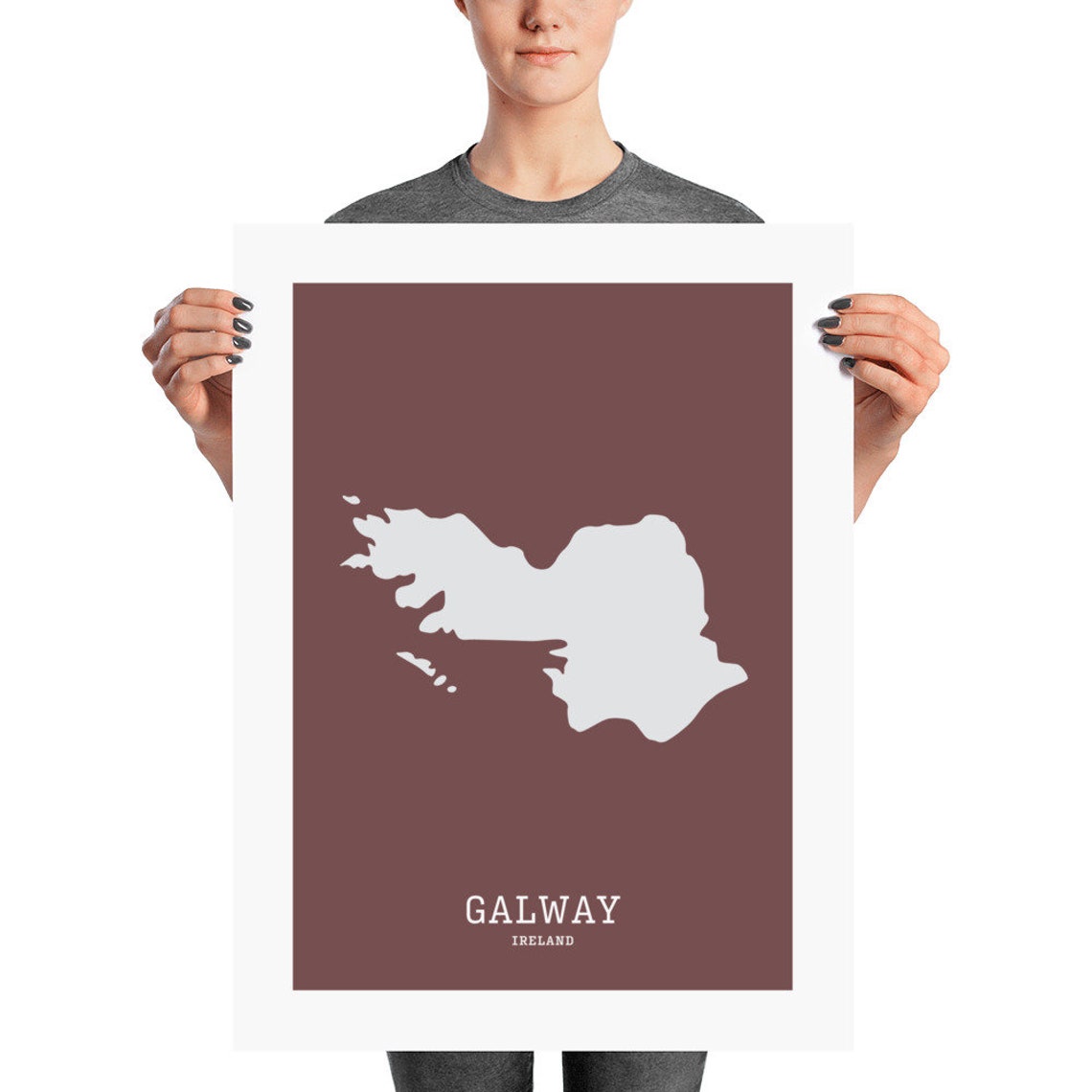 Galway Map Print // Map of Galway Print // Galway Art Print // - Etsy