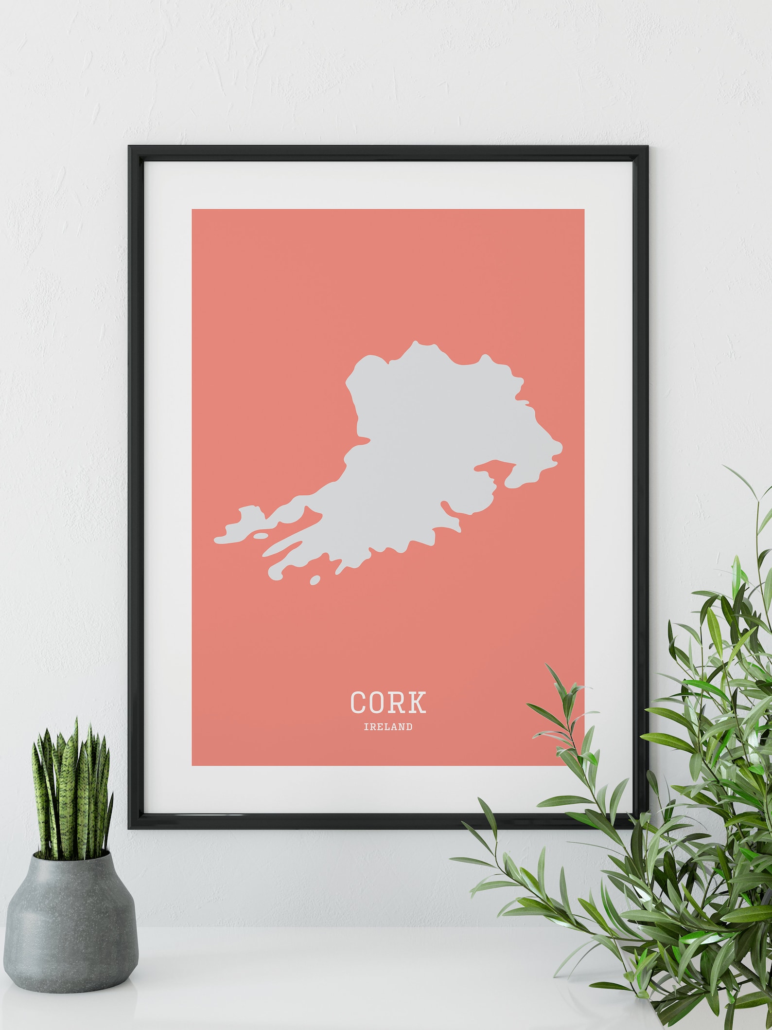 Cork Map Print // Map of Cork Print // Cork Art Print // Cork Map ...