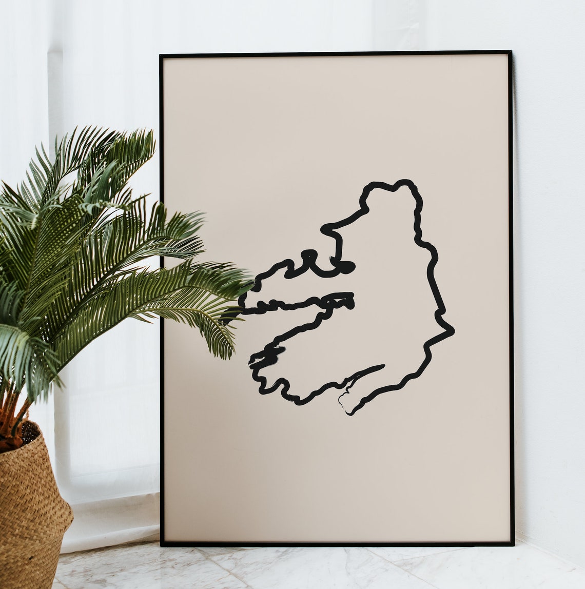 Kerry Art Print // Map of Kerry Print // County Kerry // Kerry Map ...