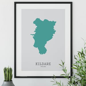 Kildare Map Print // Map of Kildare Print // Kildare Art Print ...