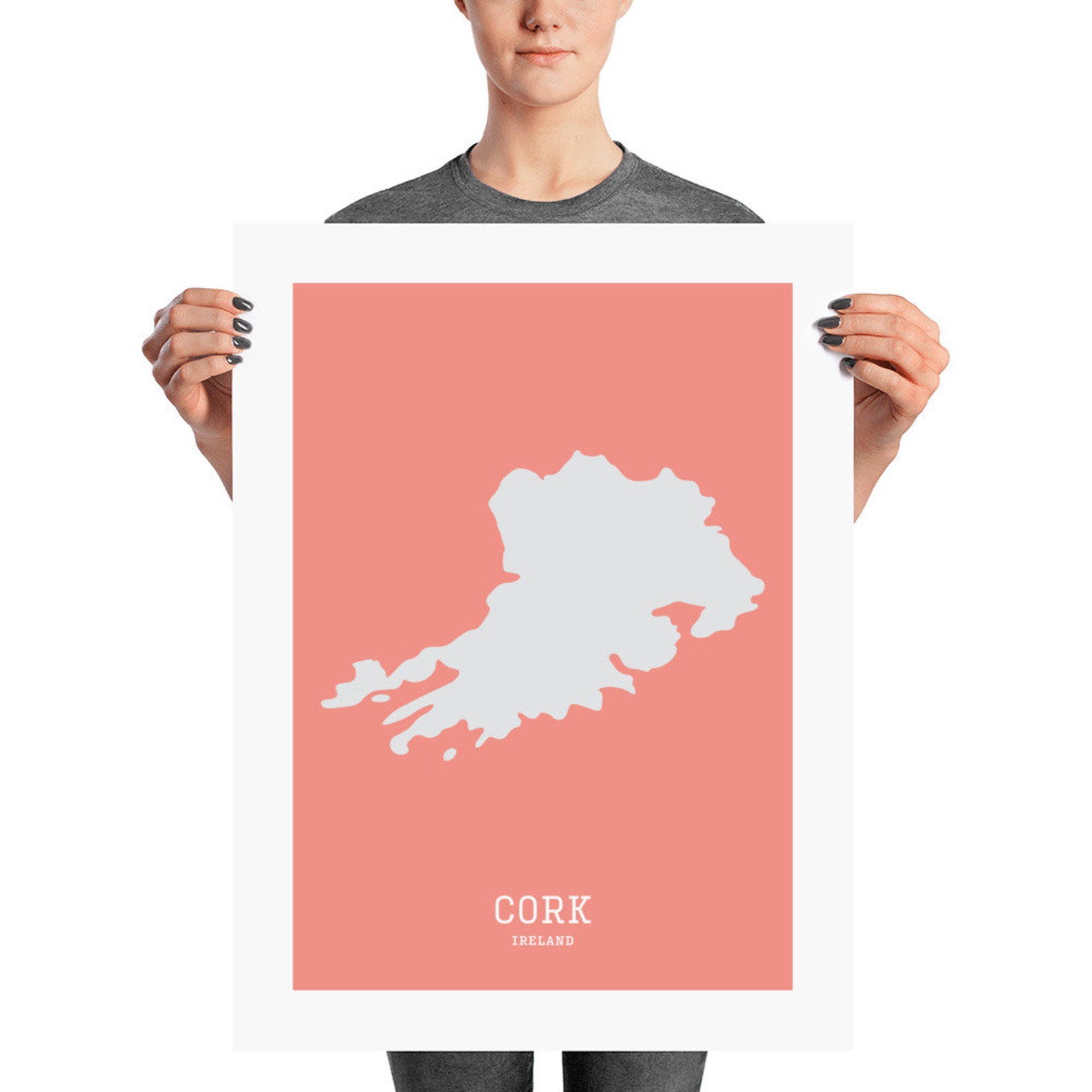 Cork Map Print // Map of Cork Print // Cork Art Print // Cork Map ...
