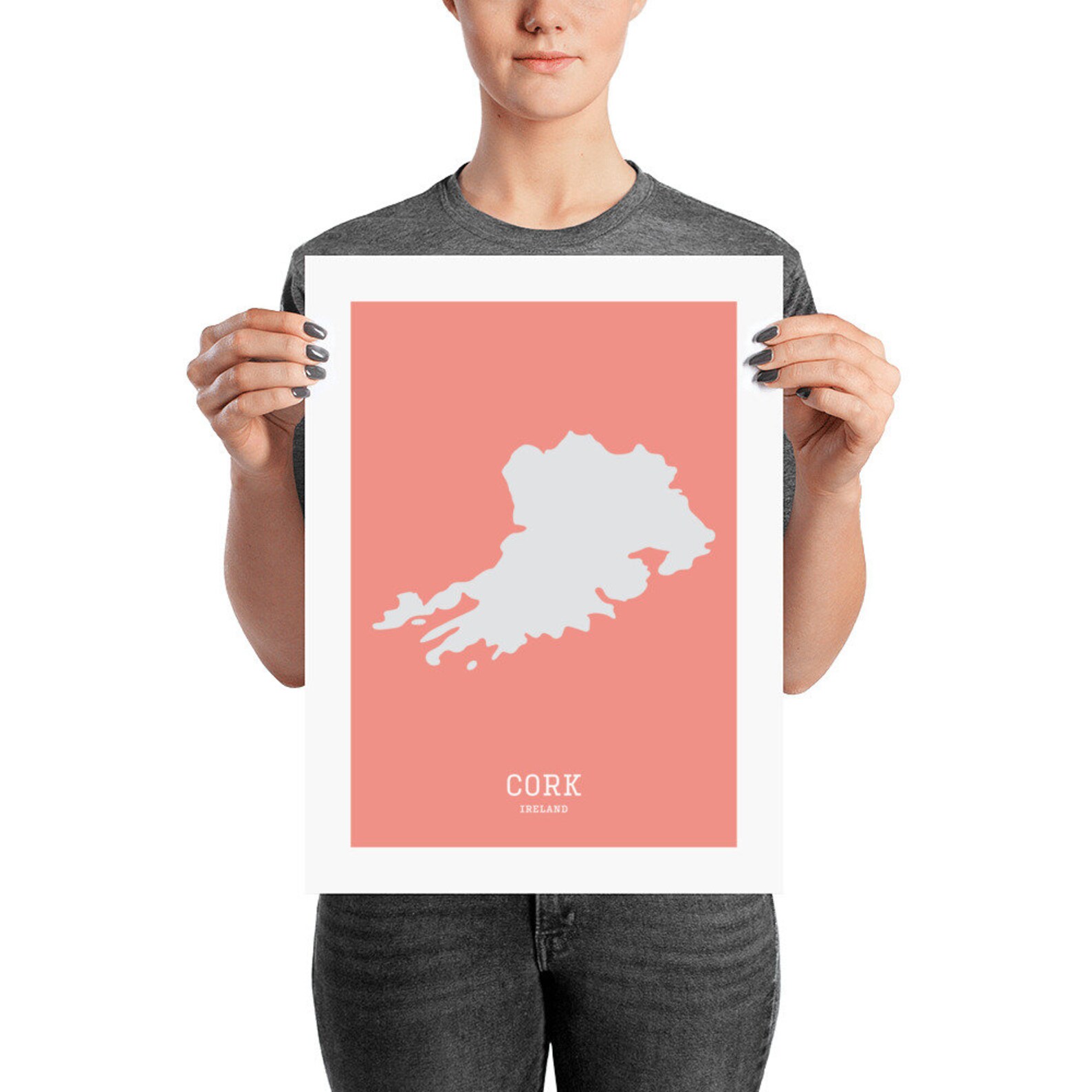 Cork Map Print // Map of Cork Print // Cork Art Print // Cork Map ...