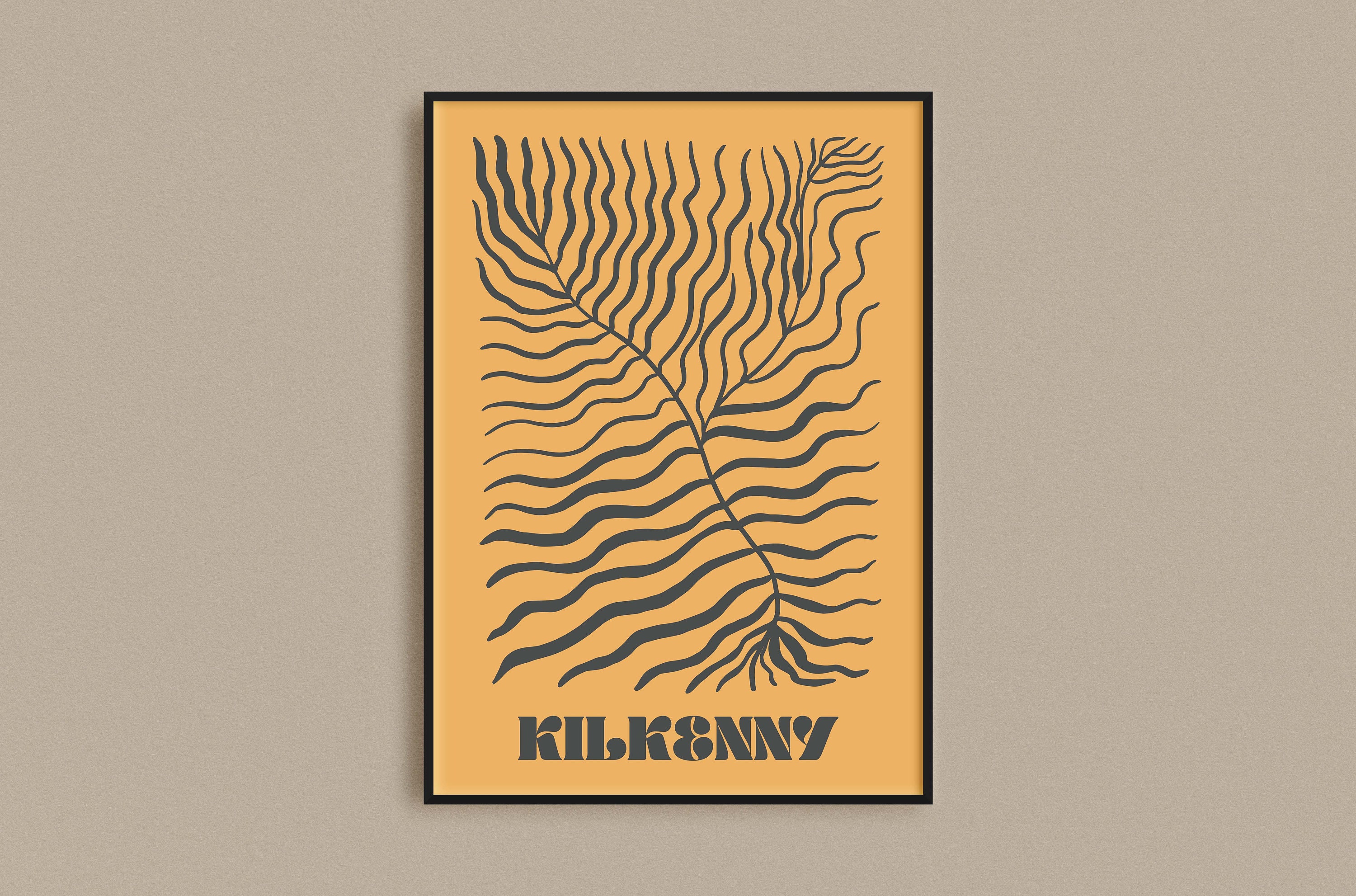 County Kilkenny Print Irish Botanical Print Counties of Ireland Ireland ...