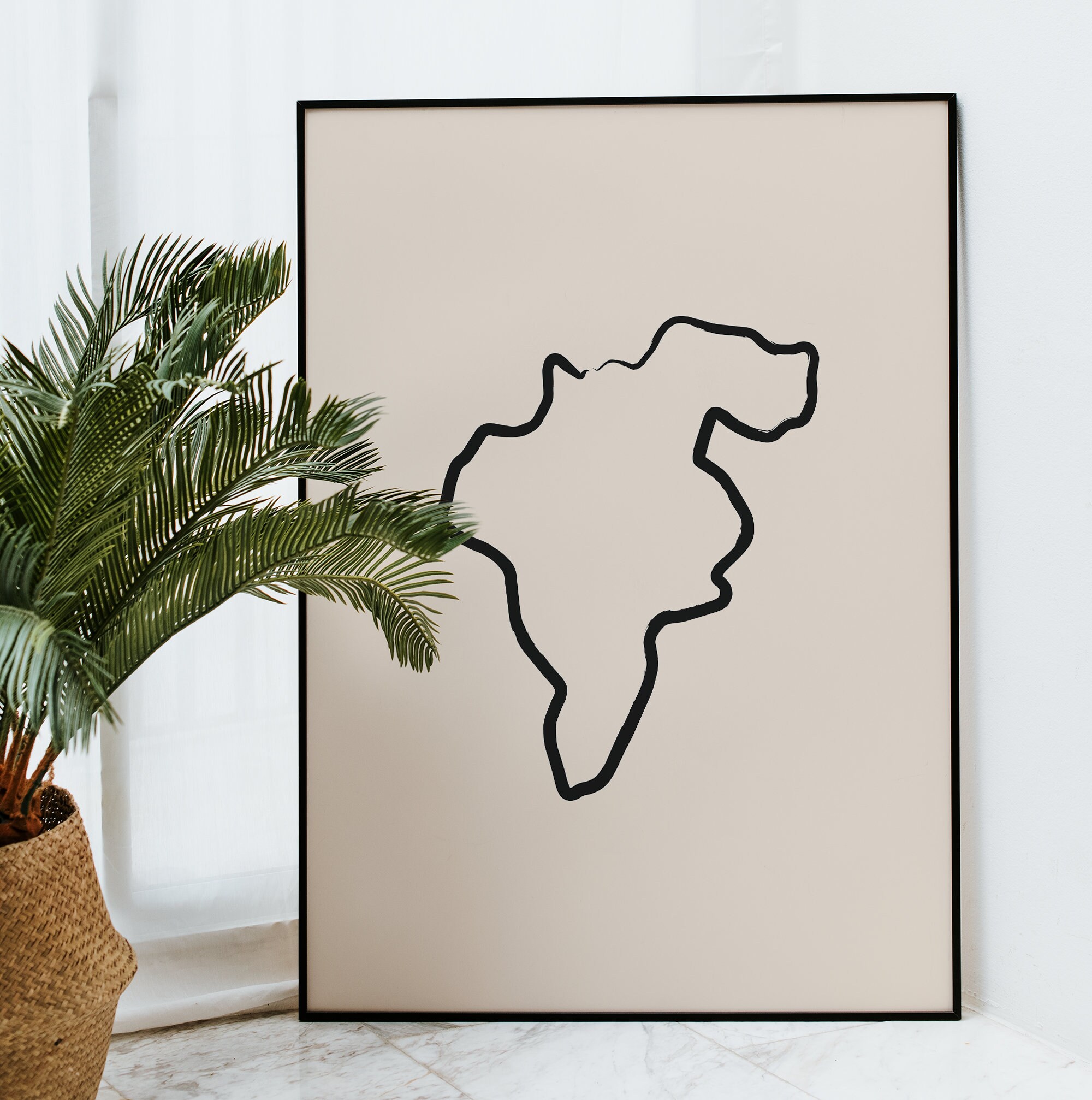 Carlow Art Print // Map of Carlow Print // County Carlow // - Etsy