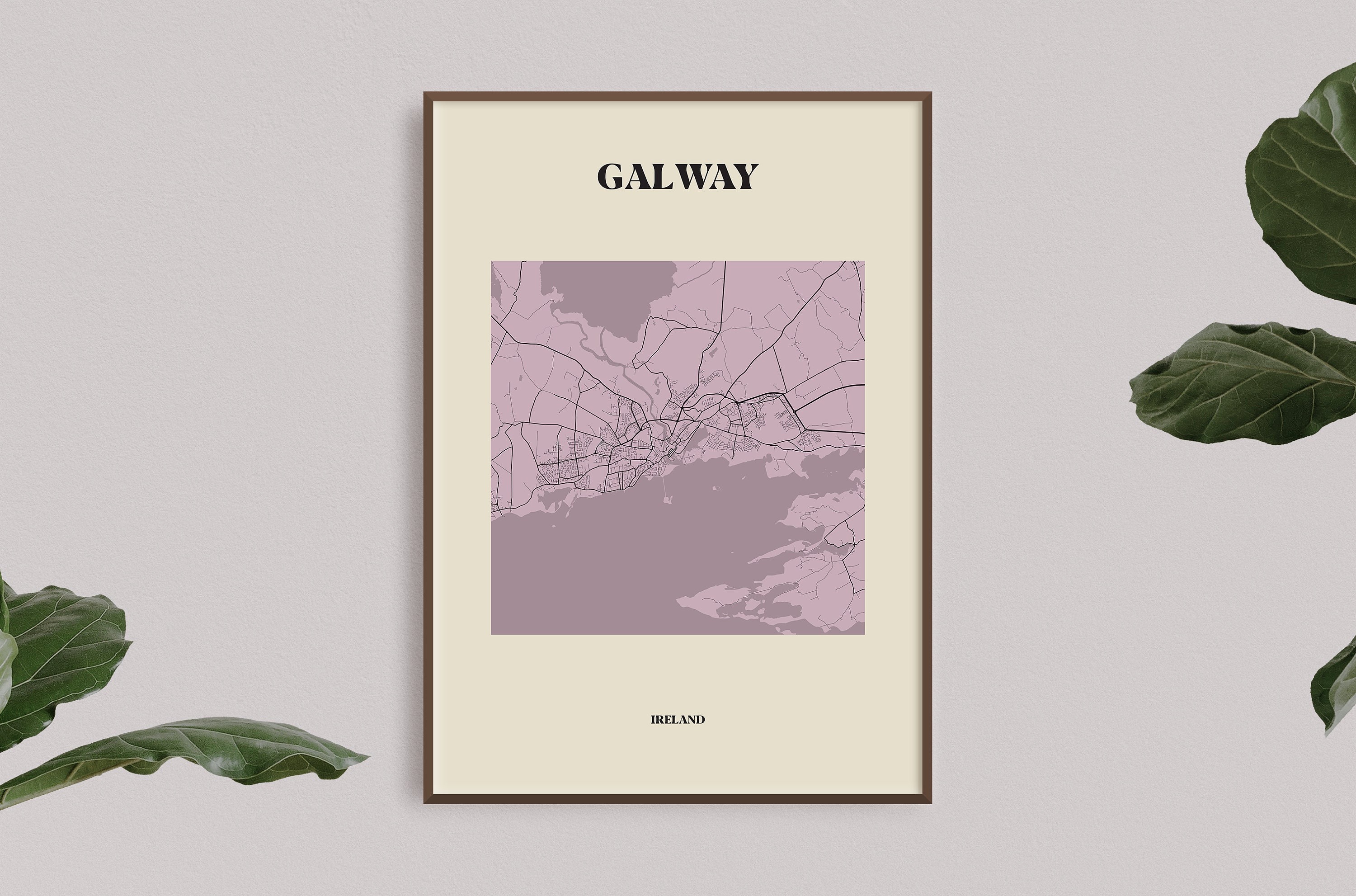 Galway Map Print // Map of Galway Print // Galway City // Galway Map ...