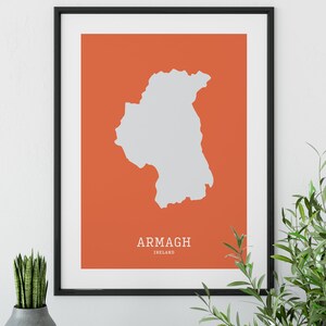 Armagh Map Print // Map of Armagh Print // Armagh Art Print // Armagh ...
