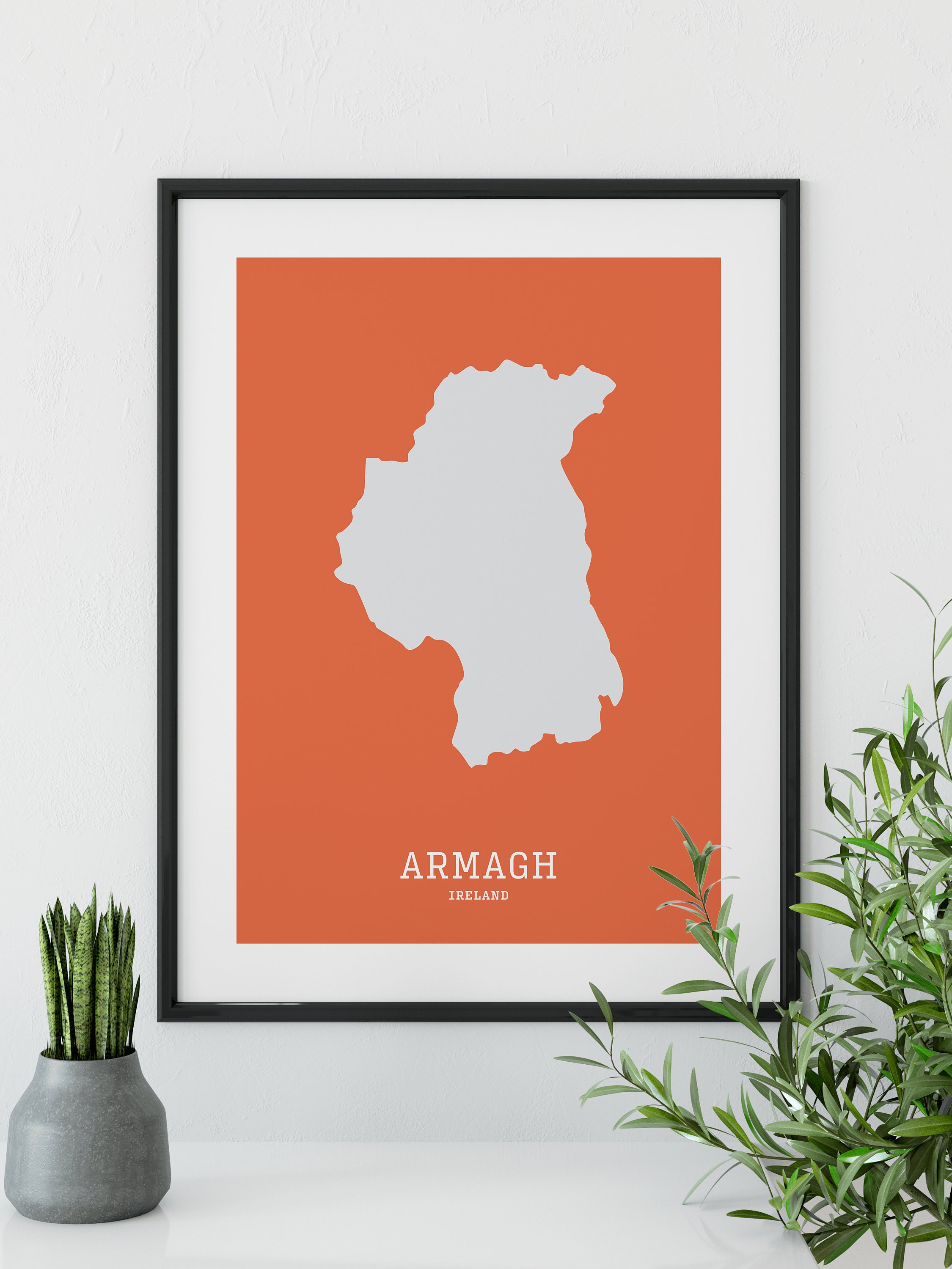 Armagh Map Print // Map of Armagh Print // Armagh Art Print // - Etsy UK