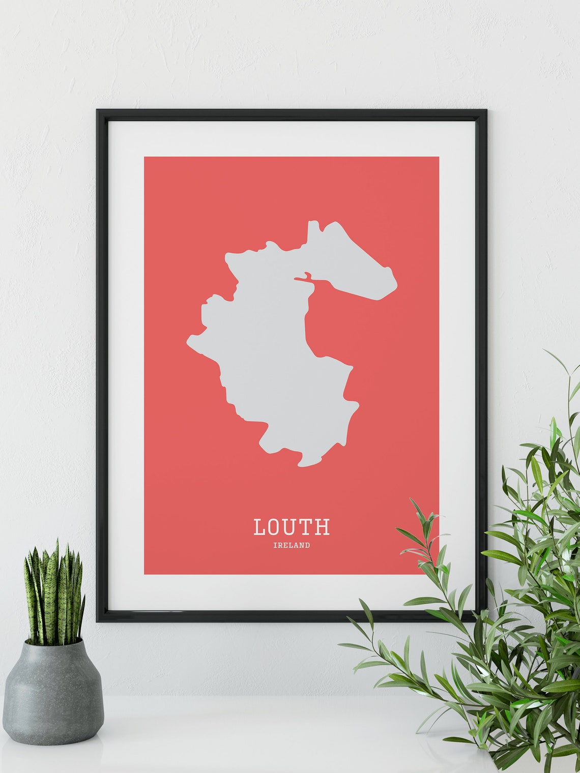 Louth Map Print // Map of Louth Print // Louth Art Print // Louth Map ...