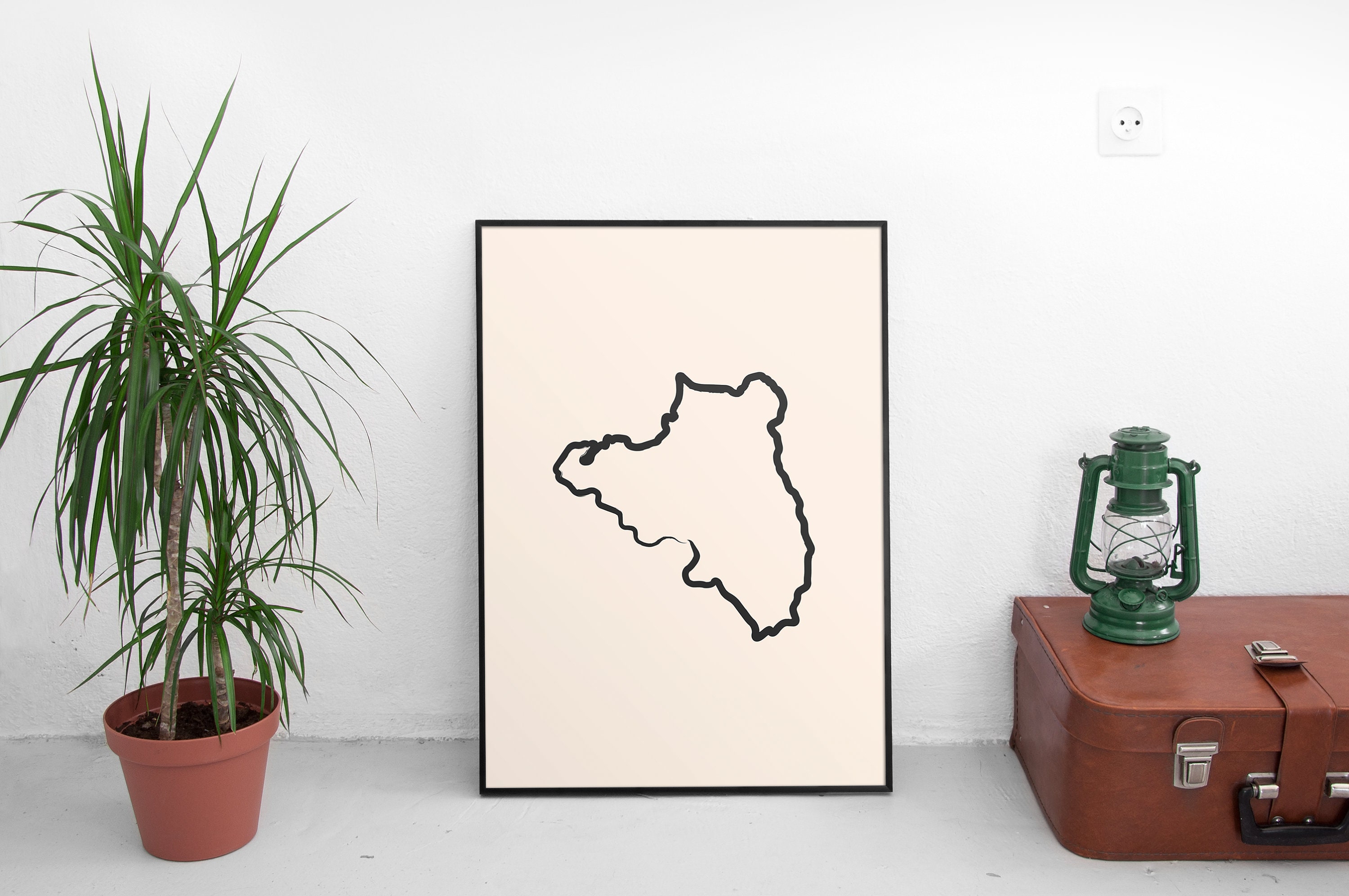 Derry Art Print // Map of Derry Print // County Derry // Derry Map ...