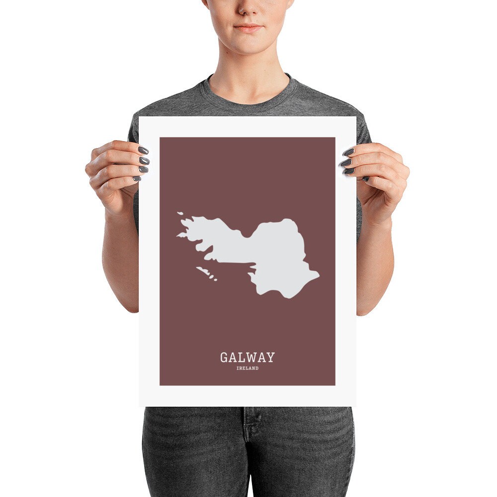Galway Map Print // Map of Galway Print // Galway Art Print // - Etsy