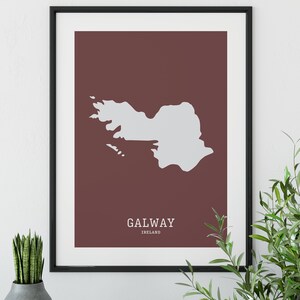 Galway Map Print // Map of Galway Print // Galway Art Print // Galway ...
