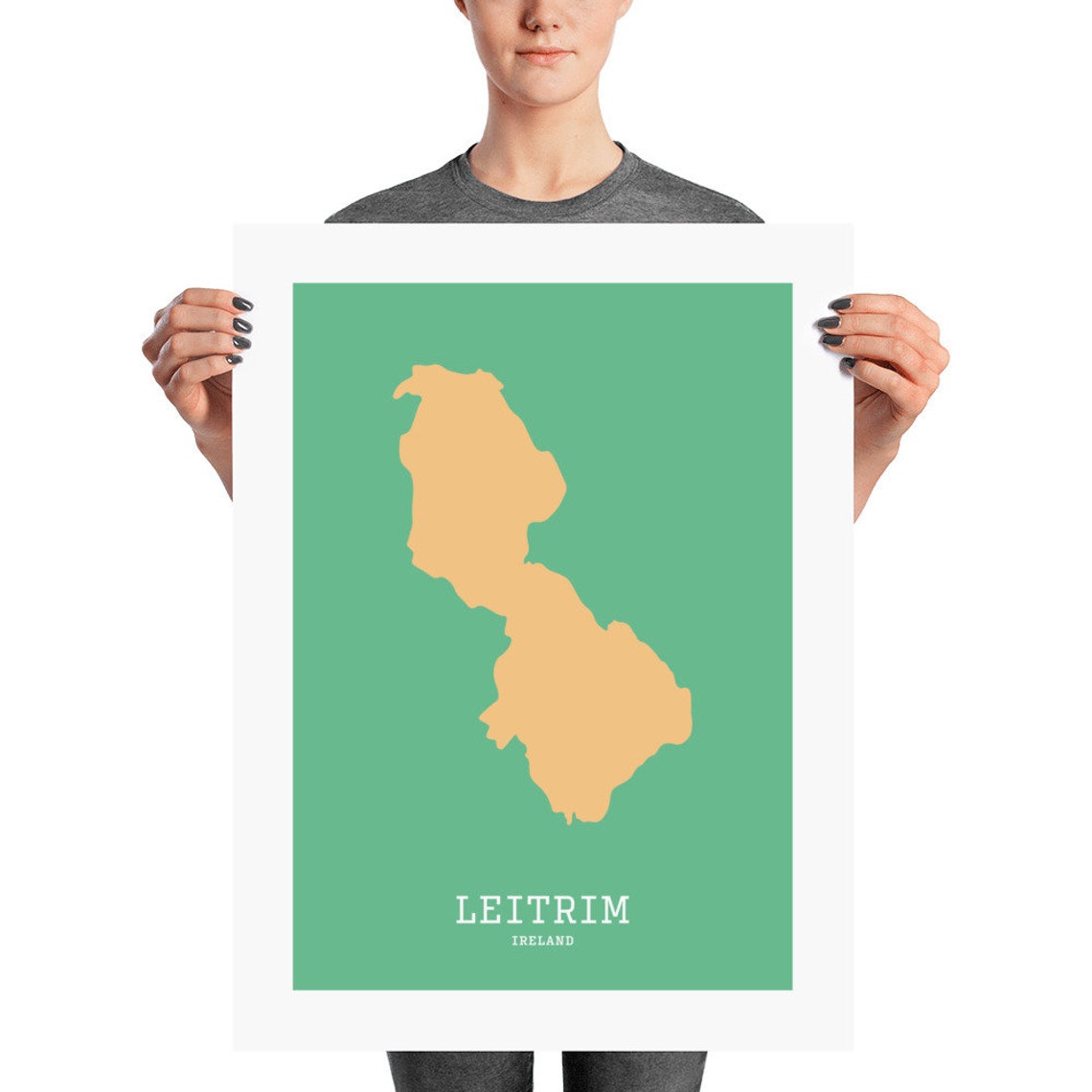 Leitrim Map Print // Map of Leitrim Print // Leitrim Art Print - Etsy