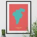 Carlow Map Print // Map of Carlow Print // Carlow Art Print // Carlow ...
