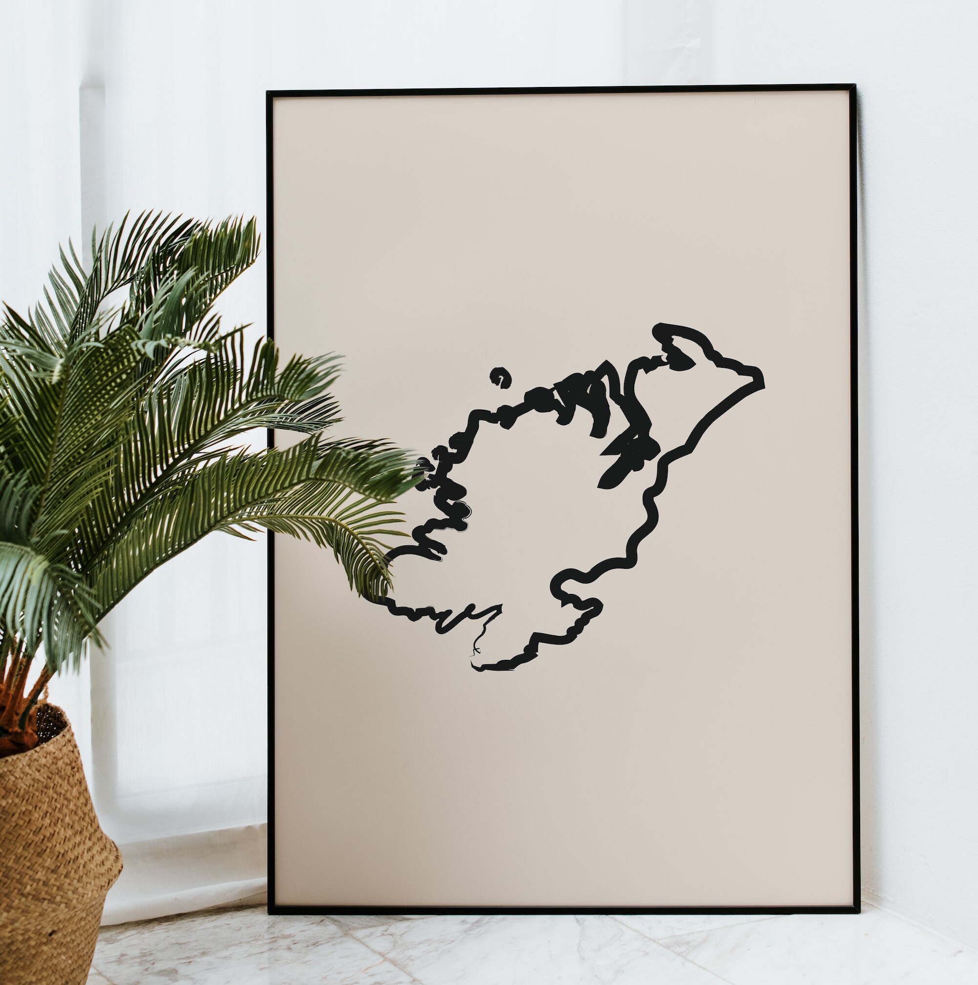 Donegal Art Print // Map of Donegal Print // County Donegal // - Etsy