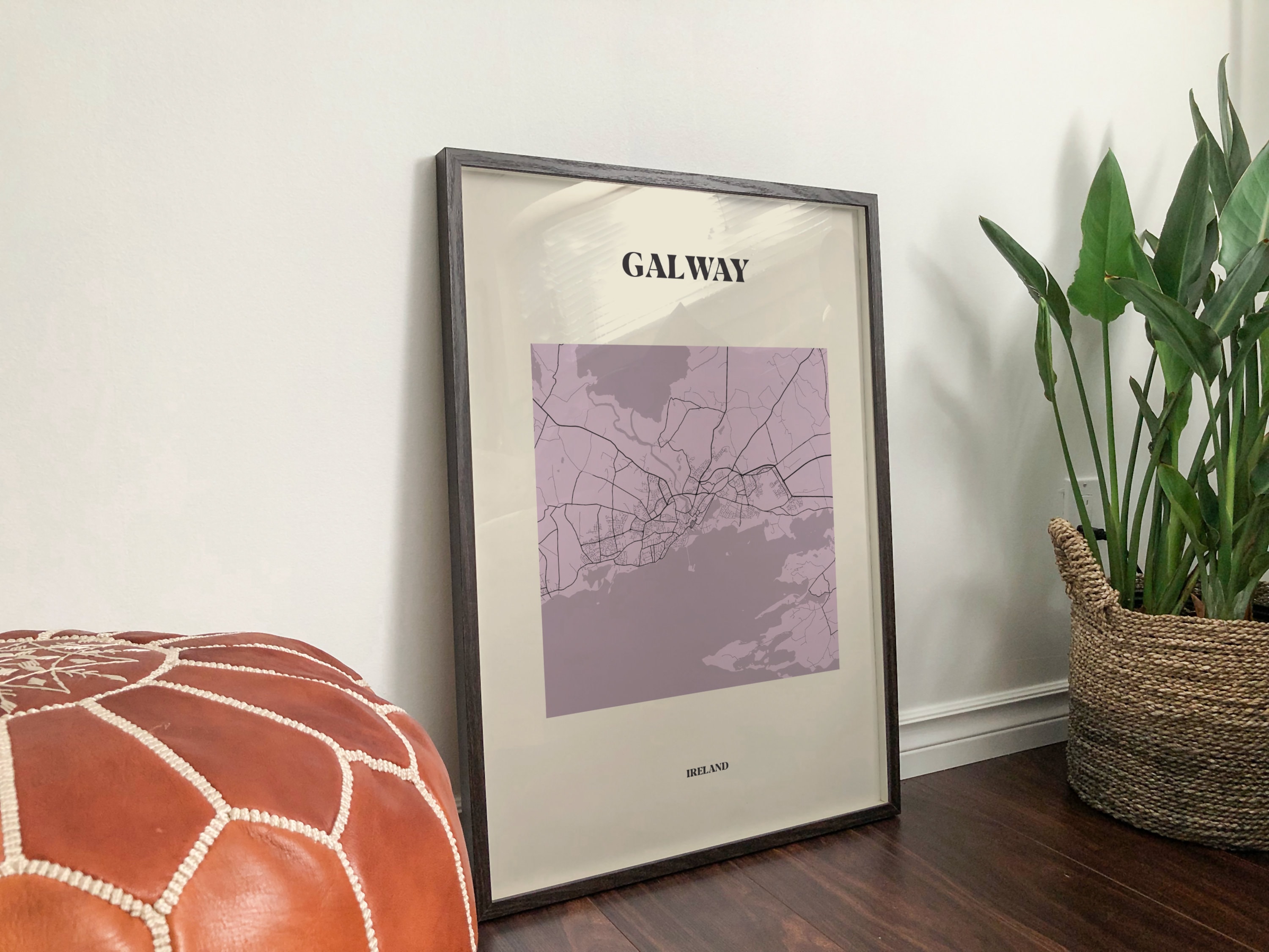 Galway Map Print // Map of Galway Print // Galway City // Galway Map ...