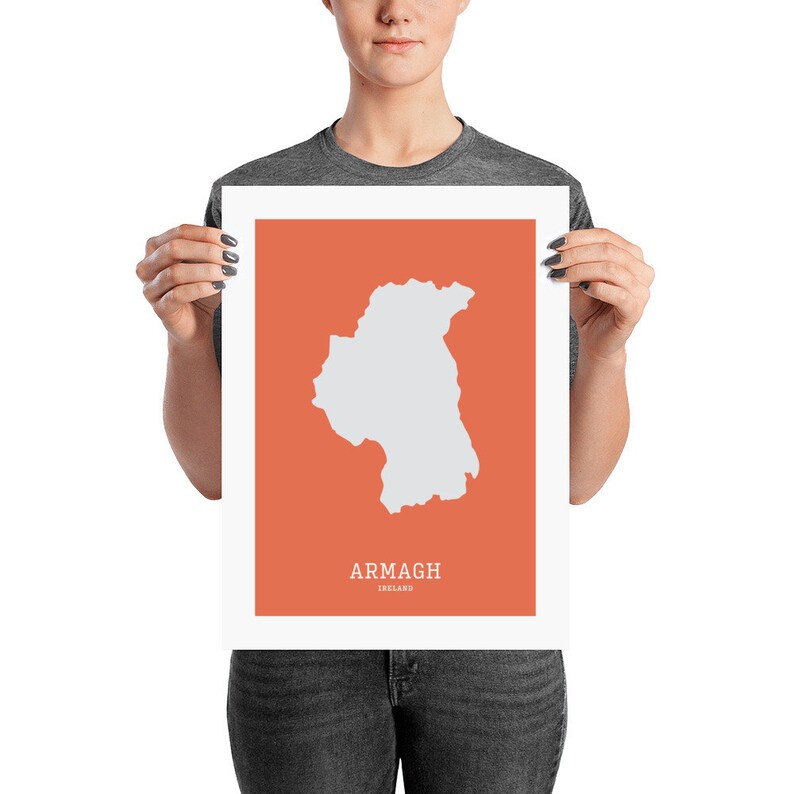 Armagh Map Print // Map of Armagh Print // Armagh Art Print // Armagh ...