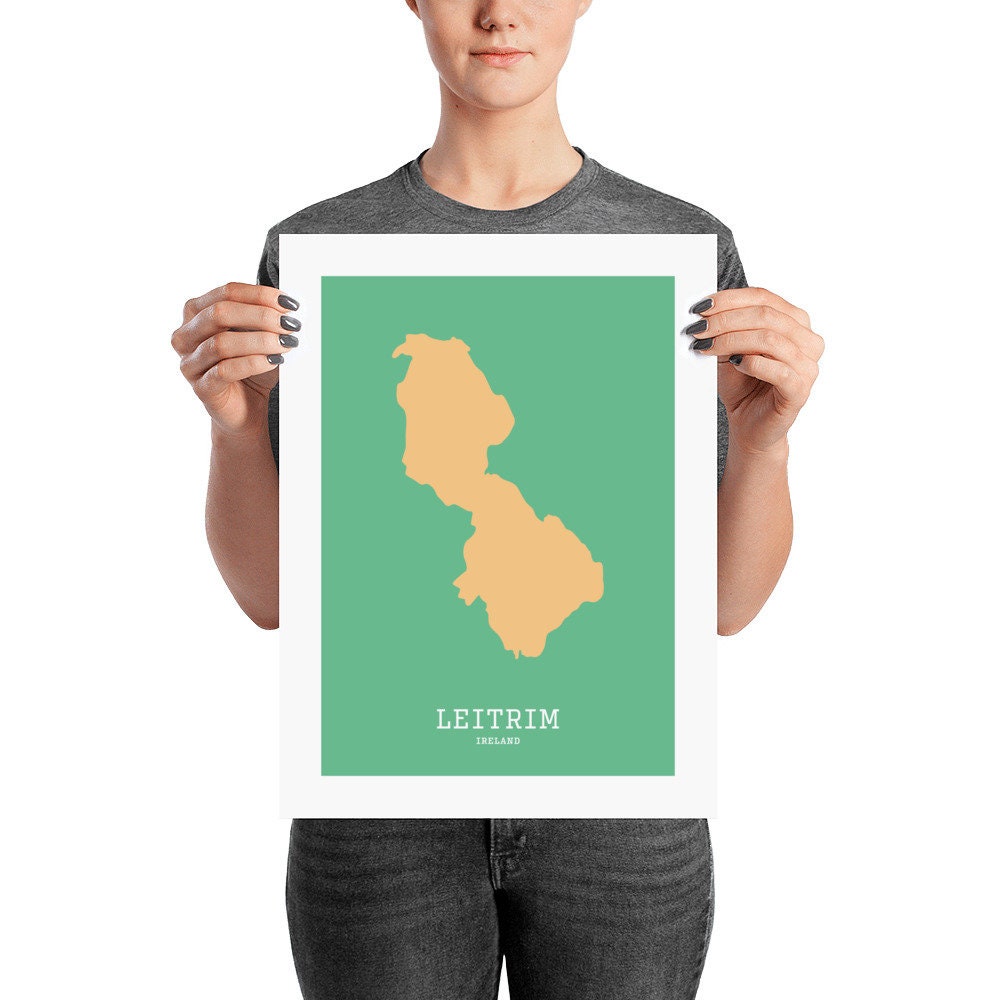 Leitrim Map Print // Map of Leitrim Print // Leitrim Art Print - Etsy